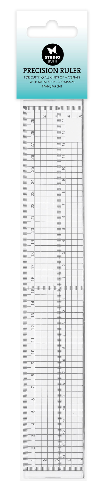 Precision Ruler Metal Edge 30cm (SL-TO-RUL01) - Craftlines B.V.