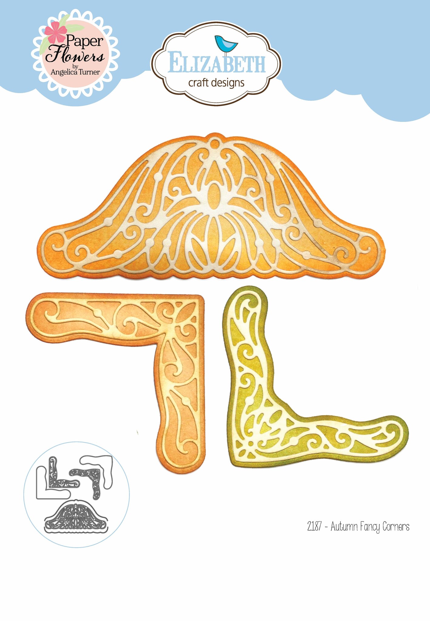 Autumn Harvest Dies Autumn Fancy Corners (2187) - Craftlines B.V.