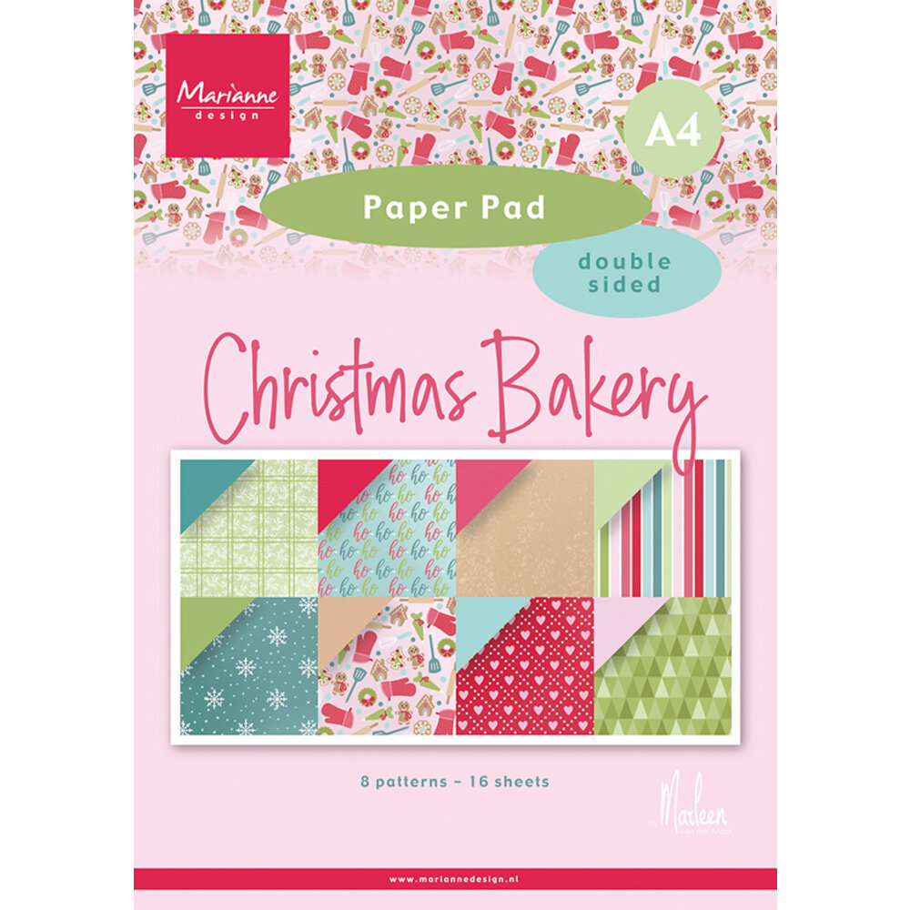Paper Pad A4 by Marleen Christmas Bakery (PK9195) - Craftlines B.V.