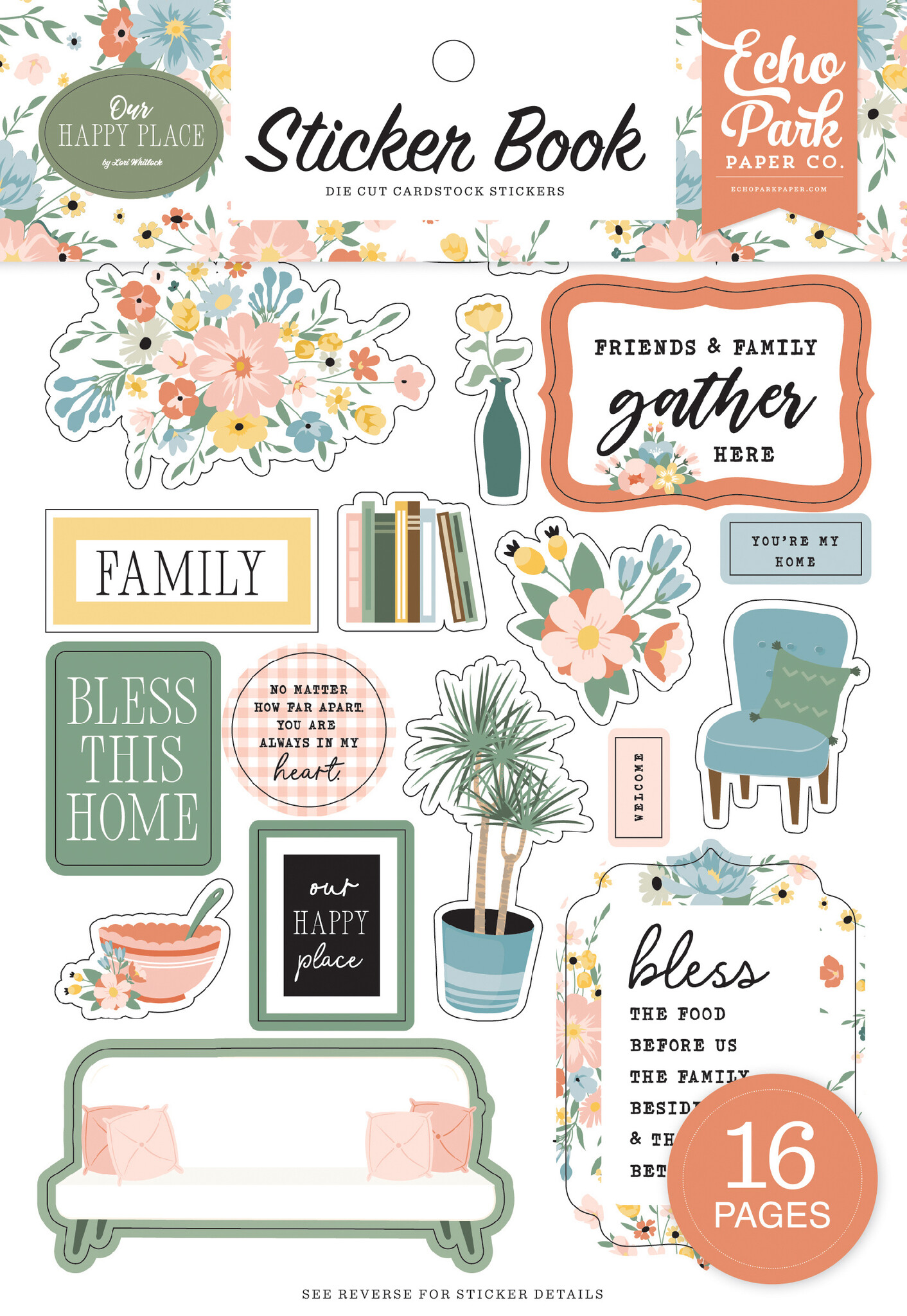 Our Happy Place Sticker Book (OHP399029) - Craftlines B.V.