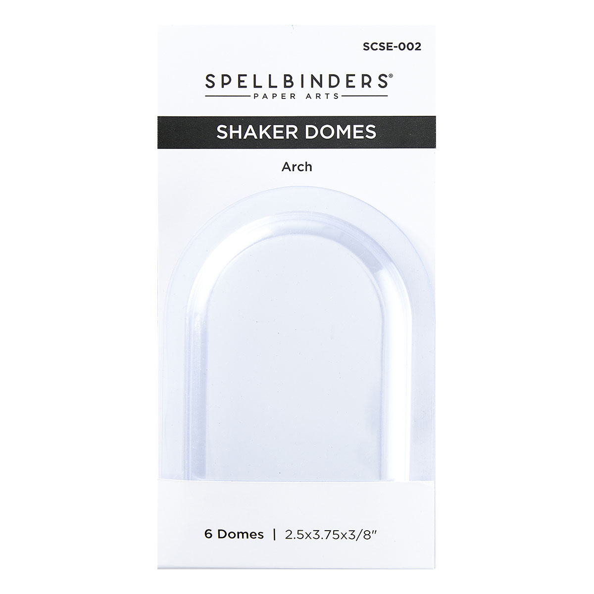 Arch Shaker Domes (6pcs) (SCSE-002) - Craftlines B.V.