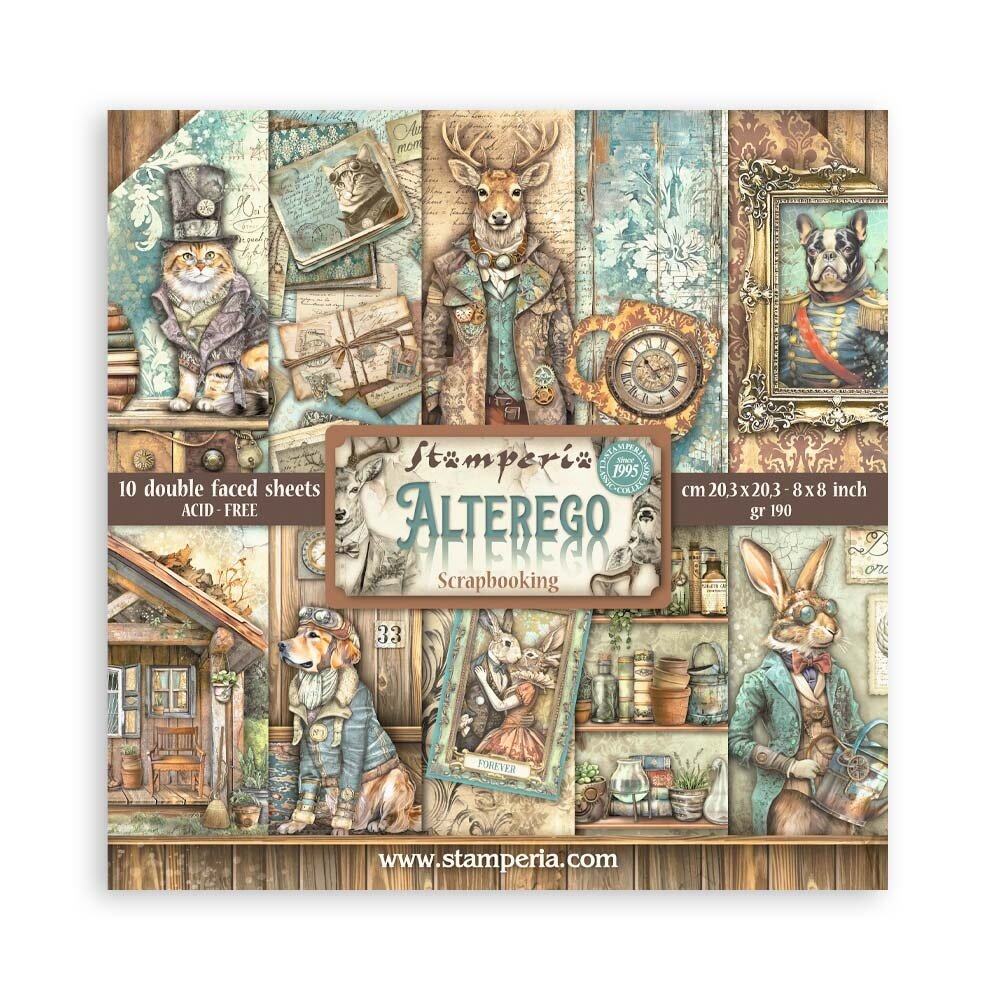 Alterego 8x8 Inch Paper Pack (SBBS115) - Craftlines B.V.