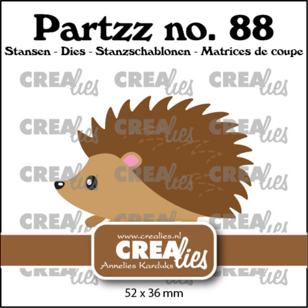 Partzz Dies No. 88 Hedgehog (CLPartzz88) - Craftlines B.V.
