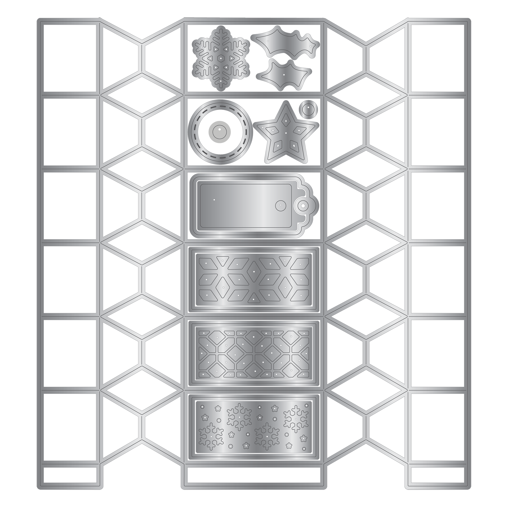 Christmas Cracker Set Metal Dies Dimensionals (CC-MD-DIM-CHCR ...