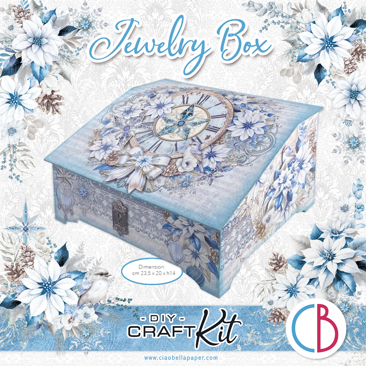 DIY Craft Kit Jewelry Box (CBK004) - Craftlines B.V.