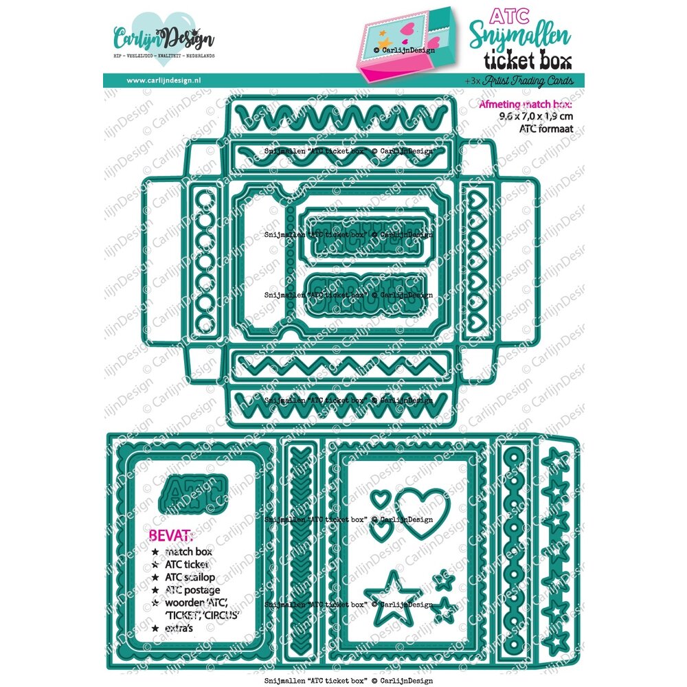 Dies ATC Ticket Box (CDSN-0283) - Craftlines B.V.