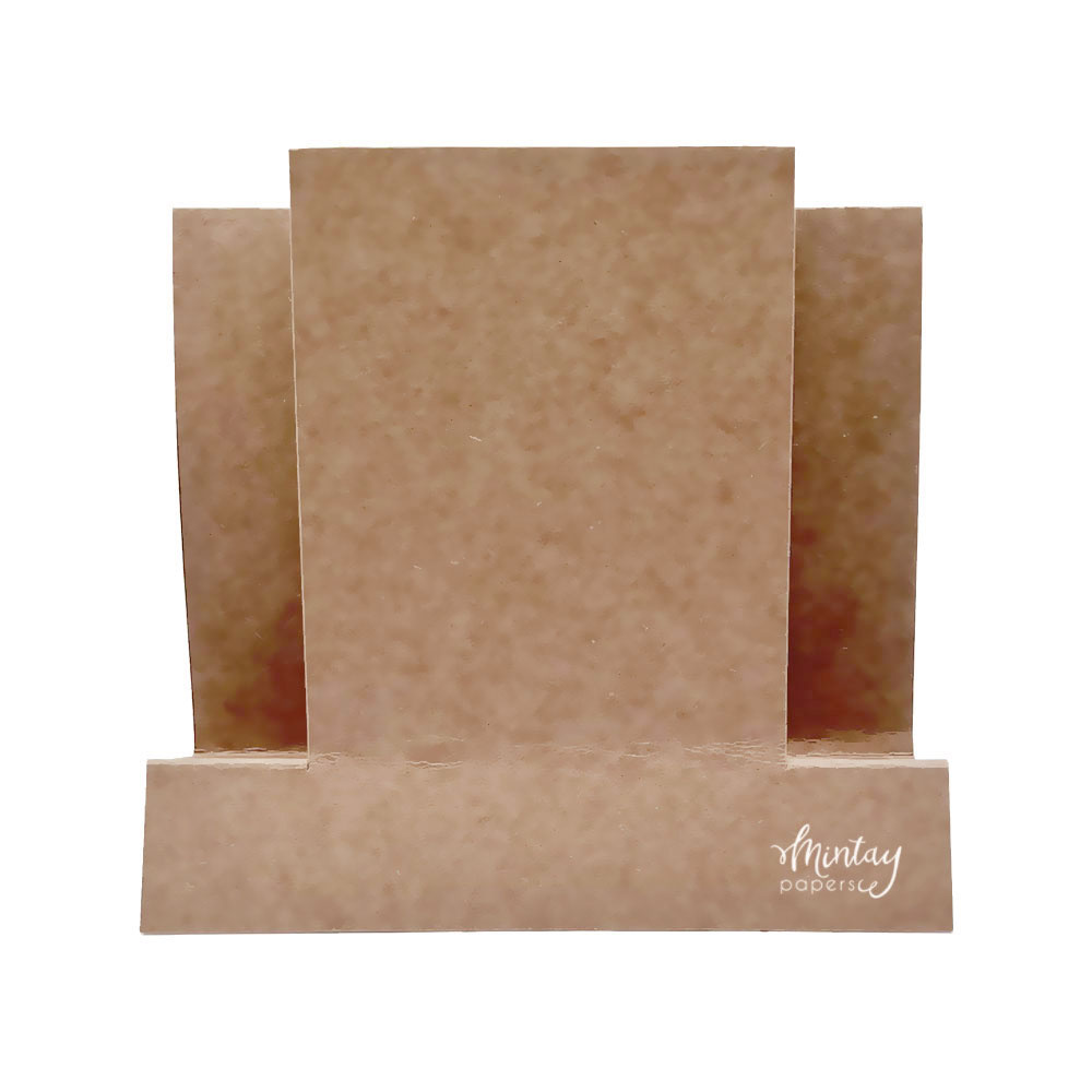 Basic Panel Card Base Kraft (5pcs) (MT-BASIC-C12) - Craftlines B.V.