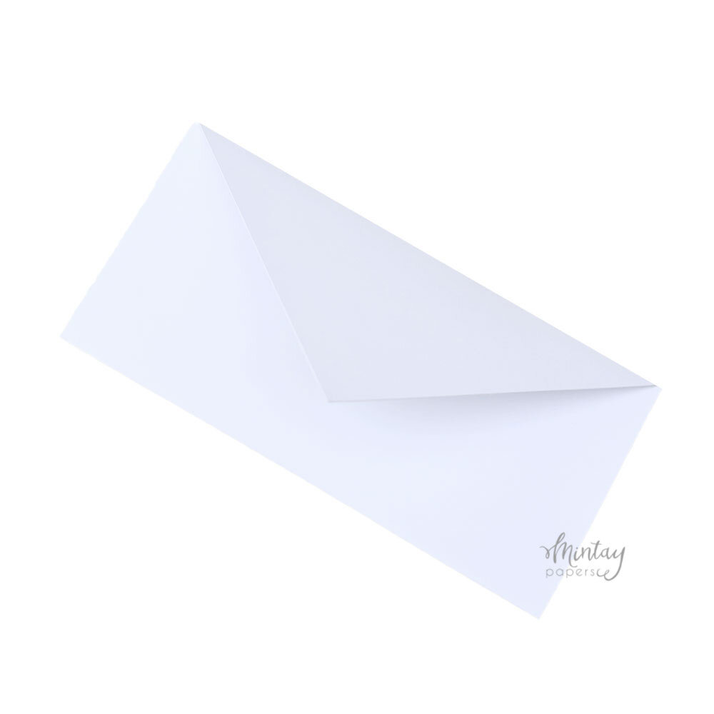 Basic Envelope Card Base White (5pcs) (MT-BASIC-C13) - Craftlines B.V.