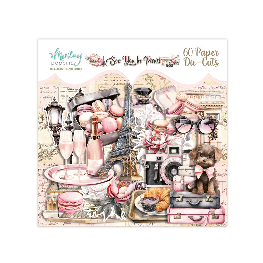 See You In Paris Paper Die-Cuts (60pcs) (MT-SYP-LSC) - Craftlines B.V.