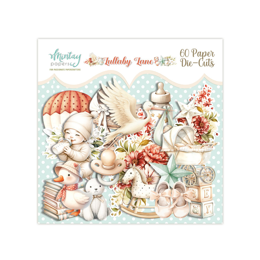 Lullaby Lane Paper Die-Cuts (60pcs) (MT-LUL-LSC) - Craftlines B.V.