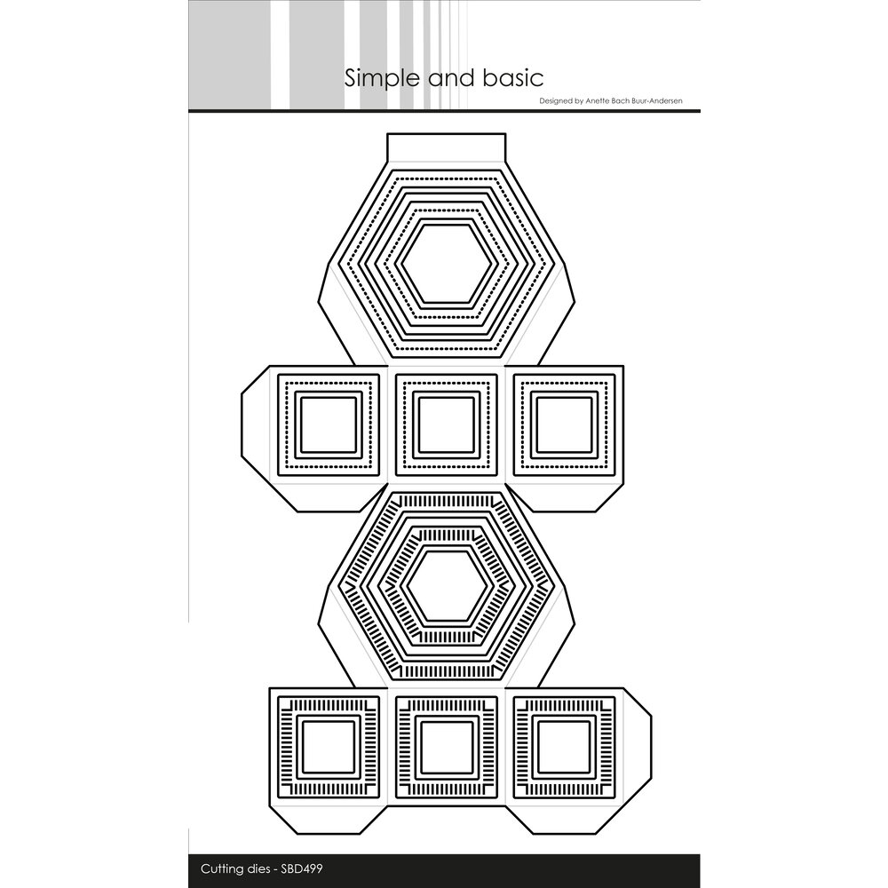 Hexagon Box Dies (SBD499) - Craftlines B.V.