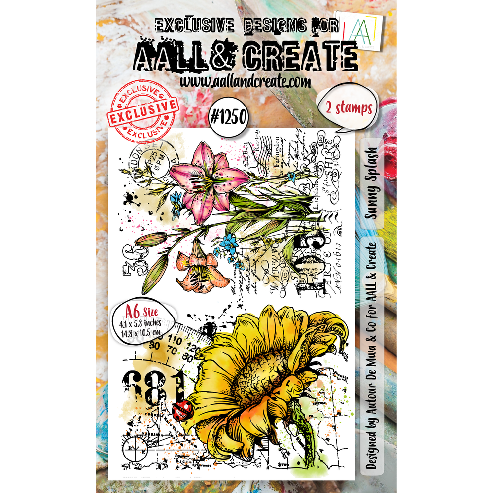Stamp Set A6 Sunny Splash (AALL-TP-1250) - Craftlines B.V.