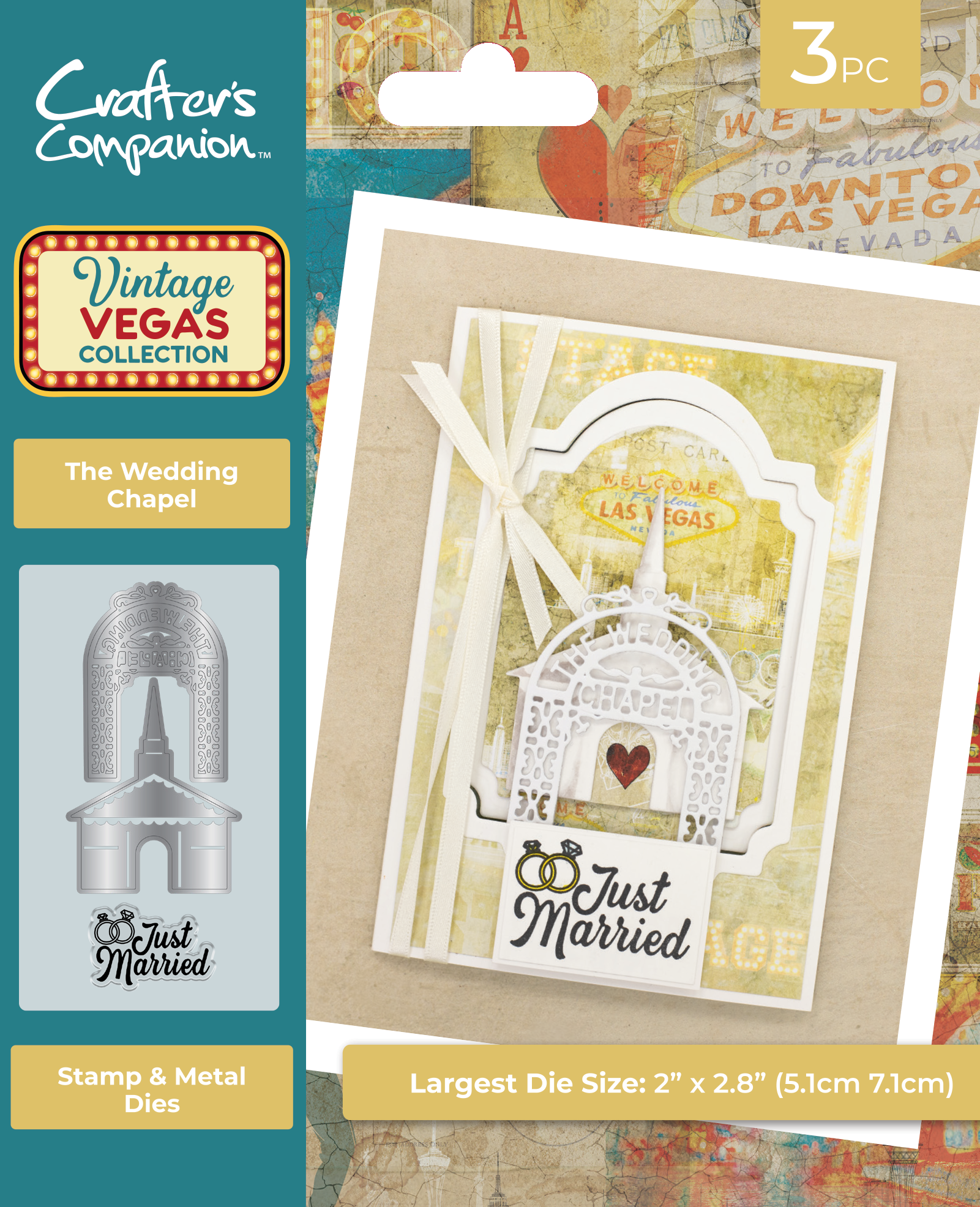 Vintage Vegas Stamp & Die The Wedding Chapel (VV-STD-TWC) - Craftlines B.V.