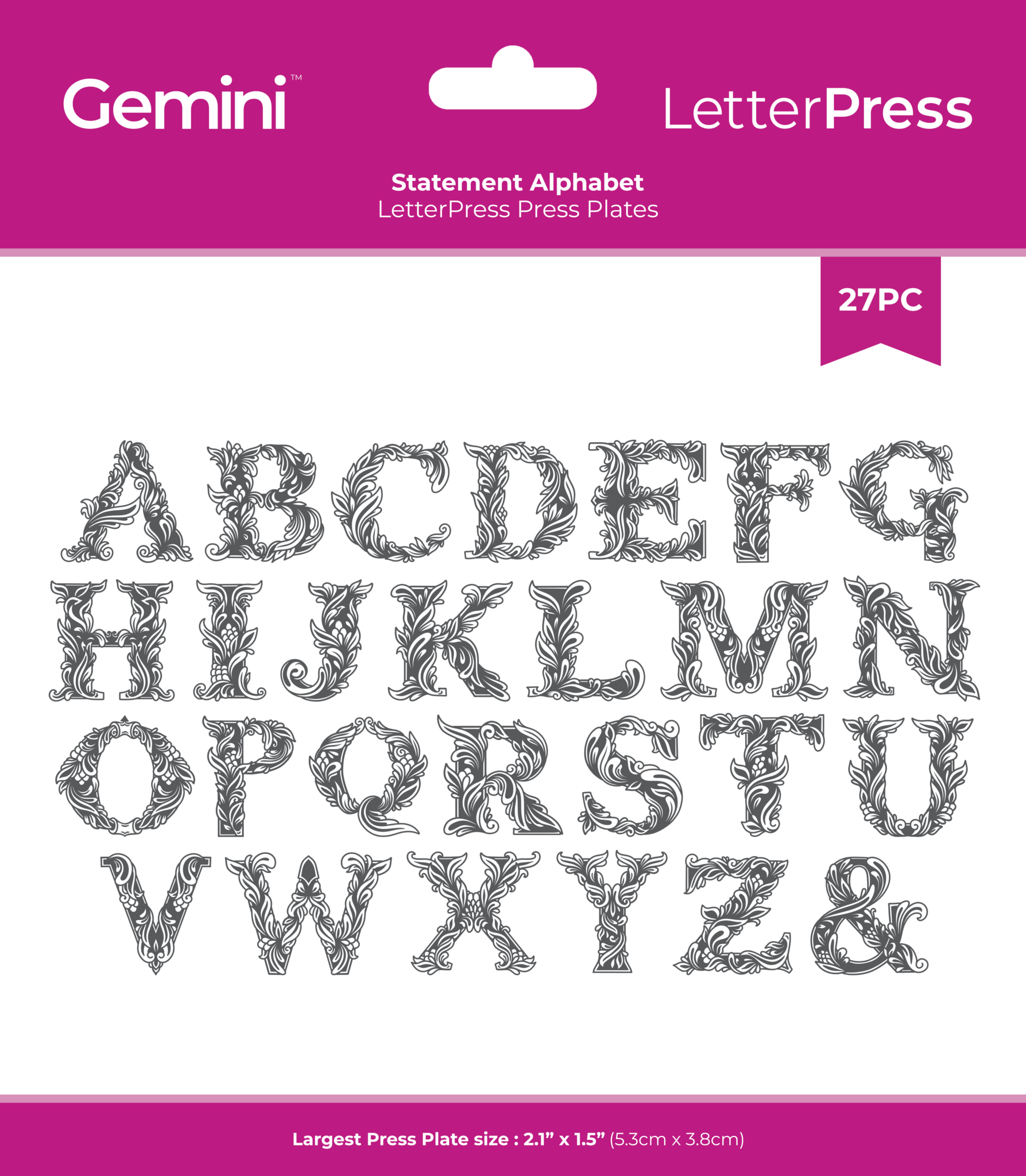 LetterPress Press Plate Statement Alphabet (CC-LP-PP-SALPH ...