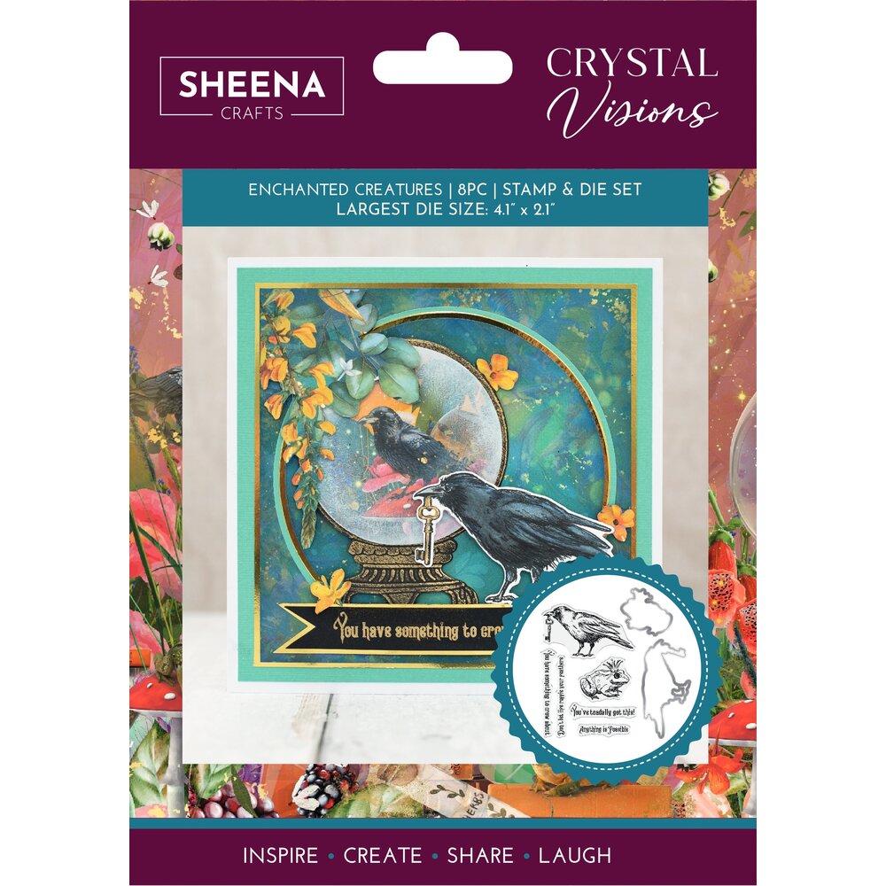 Crystal Visions Stamp & Die Enchanted Creatures (SD-CV-STD-ENCR ...