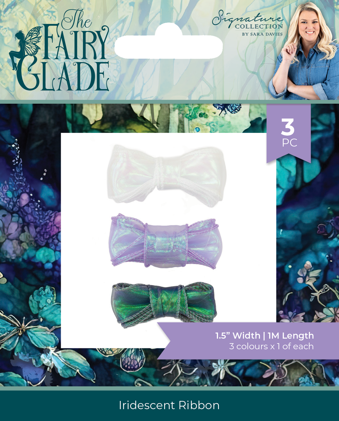 Fairy Glade Iridescent Ribbon (SS-FG-IRIB) - Craftlines B.V.