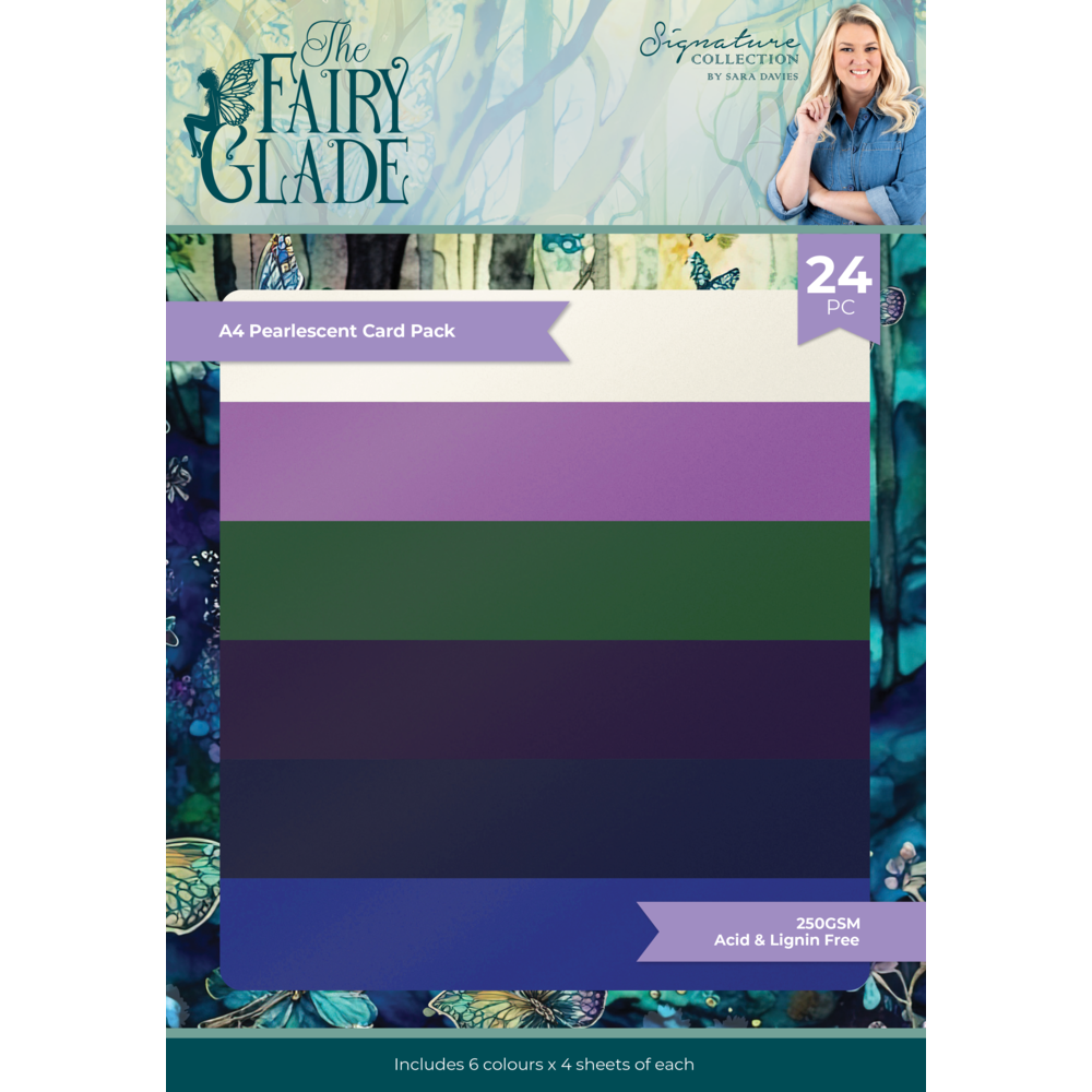 Fairy Glade A4 Pearl Card Pack (SS-FG-PEARL-A4) - Craftlines B.V.