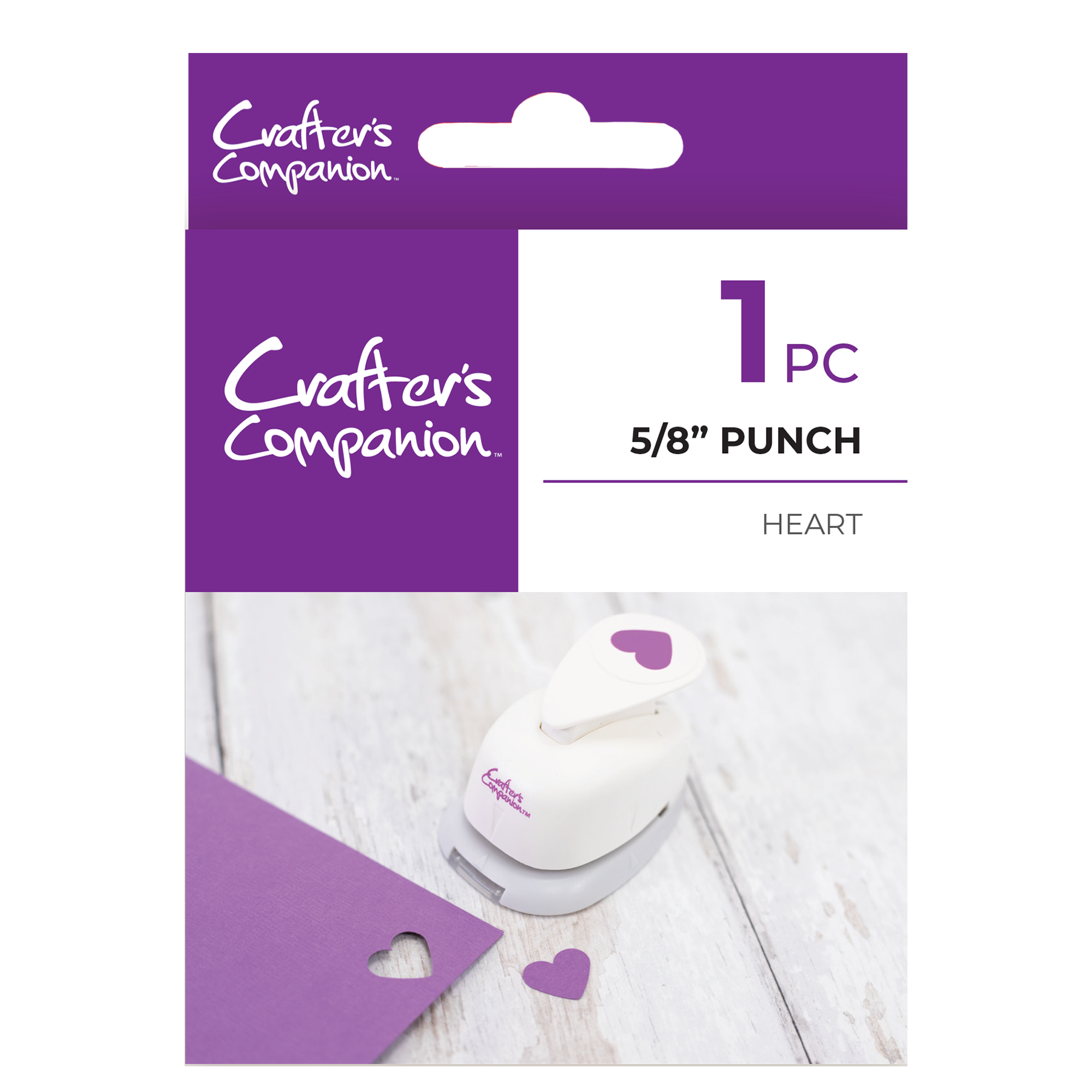 Paper Pleater Hole Punch - Heart (CC-PUNCH-HEA) - Craftlines B.V.