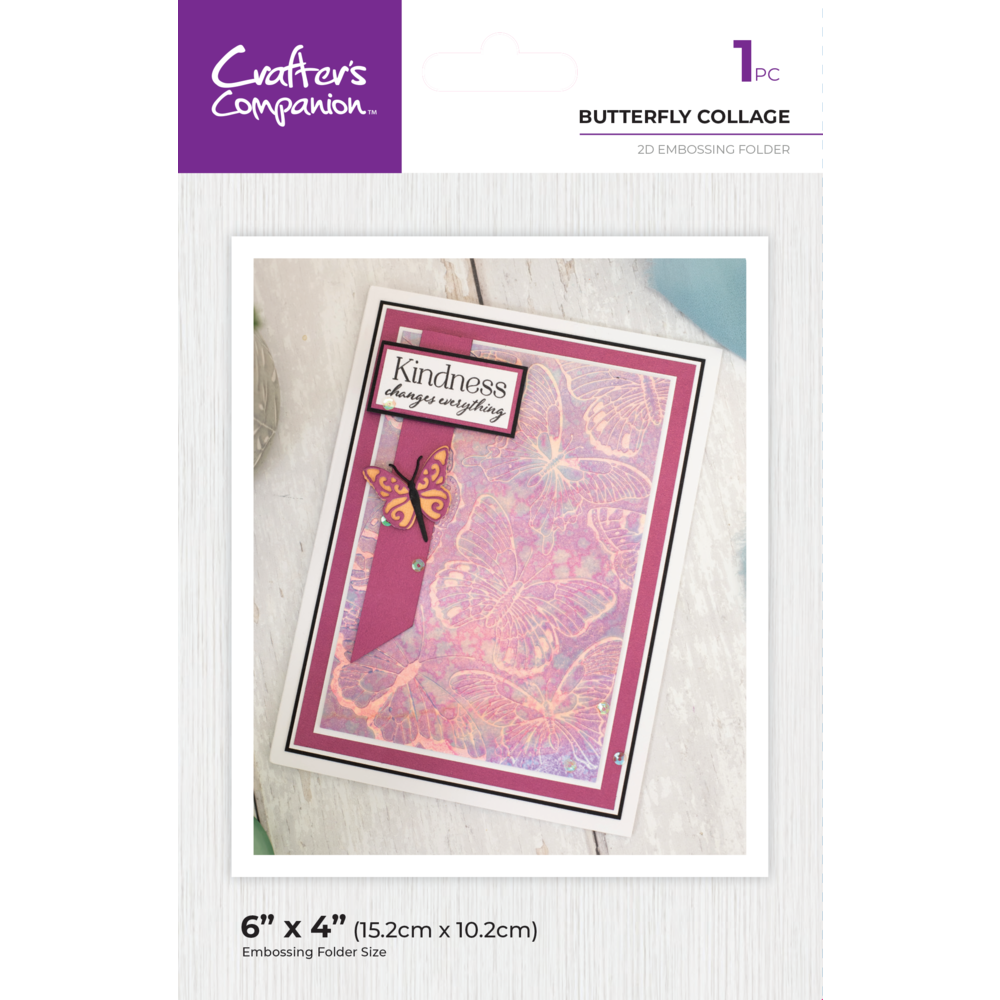Duet ColourBloom 3D Embossing Folder Butterfly Collage (CC-EF4-BUCO ...