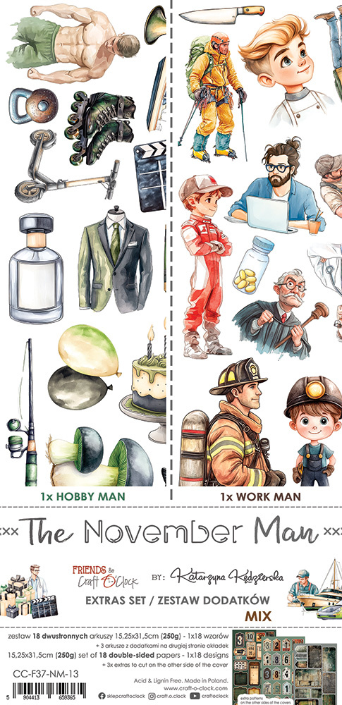 The November Man Extras Set Mix (CC-F37-NM-13) - Craftlines B.V.