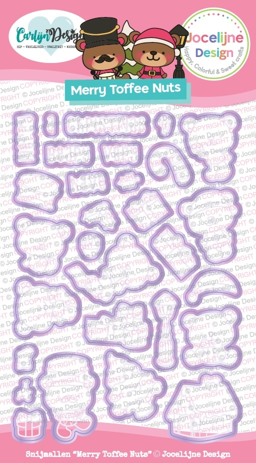 Snijmallen Merry Toffee Nuts (CDJD-0050) - Craftlines B.V.