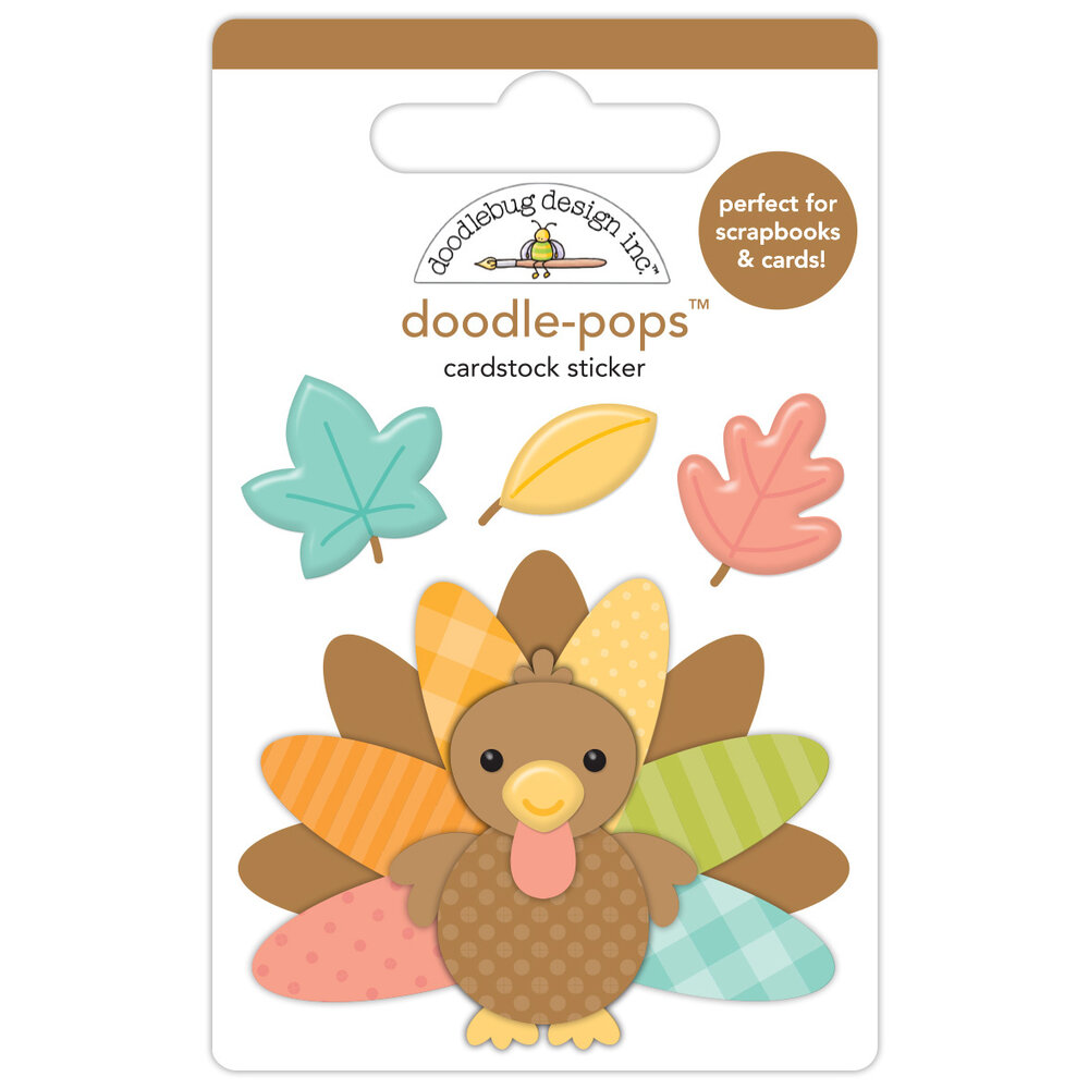Farmhouse Turkey Time Doodle-Pops (8625) - Craftlines B.V.