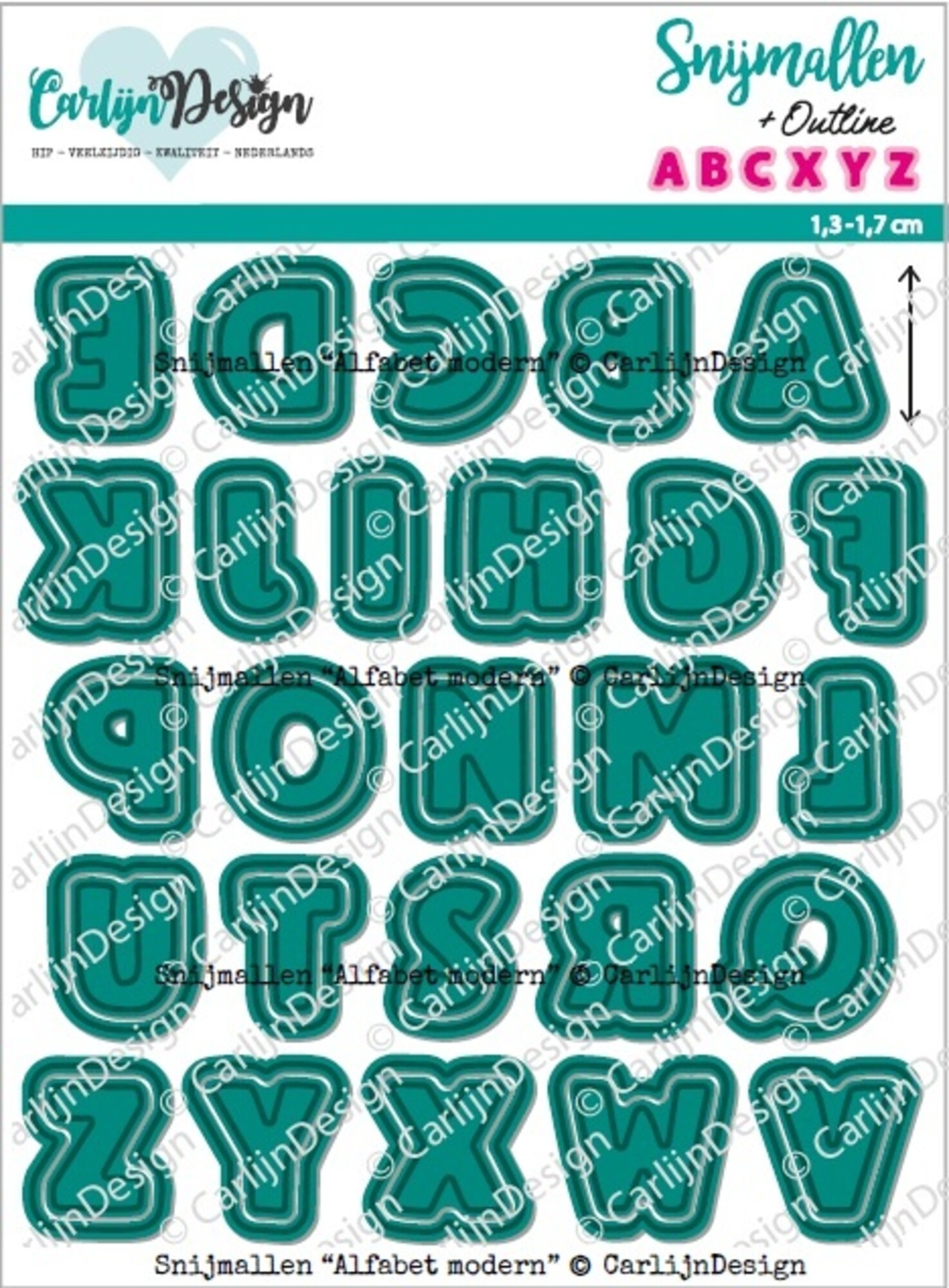 Dies Alphabet Modern (CDSN-0285) - Craftlines B.V.