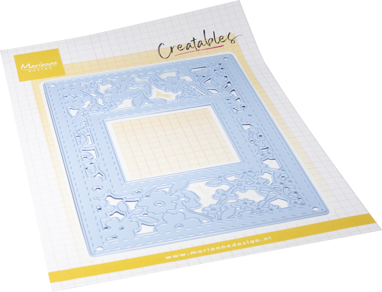 Creatables Rectangle Flowers (LR0888) - Craftlines B.V.