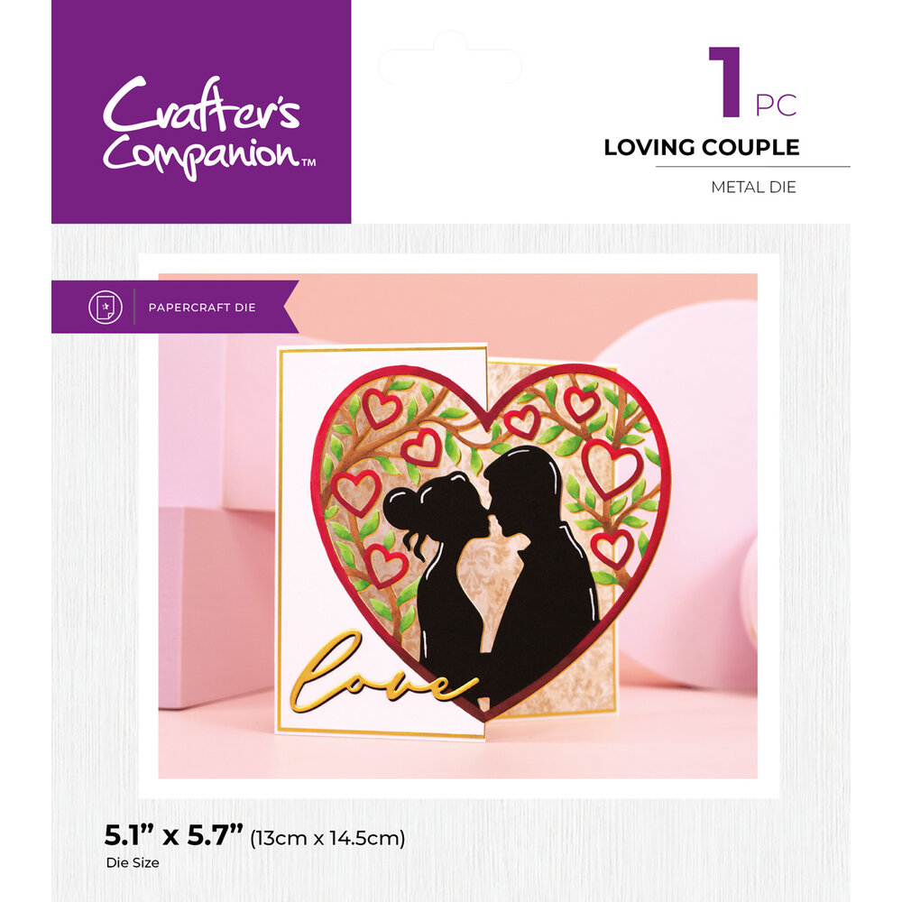 Loving Couple Metal Die Edgeable (CC-MD-EDG-LOCO) - Craftlines B.V.