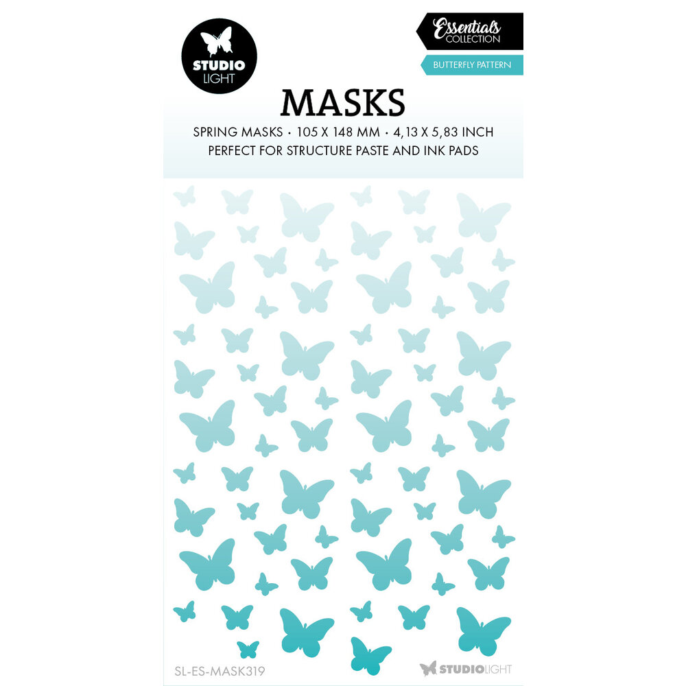Butterfly Pattern Essentials Spring Mask (SL-ES-MASK319) - Craftlines B.V.