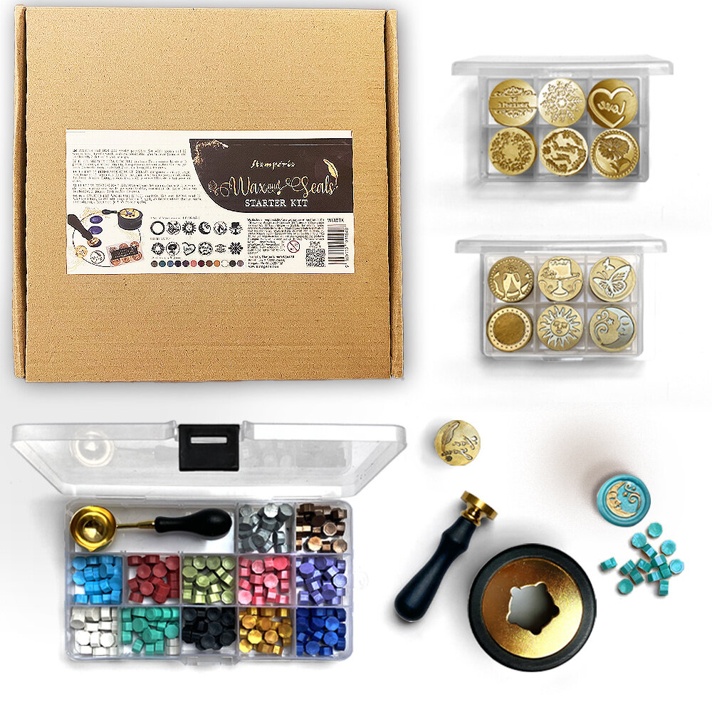Wax And Seals Starter Set (WAXSTX) - Craftlines B.V.
