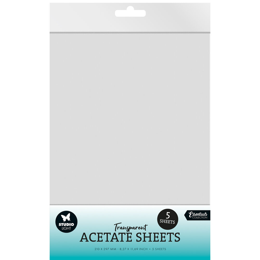 Acetate Sheets A4 Transparent (5pcs) (SL-ES-ACS13) - Craftlines B.V.