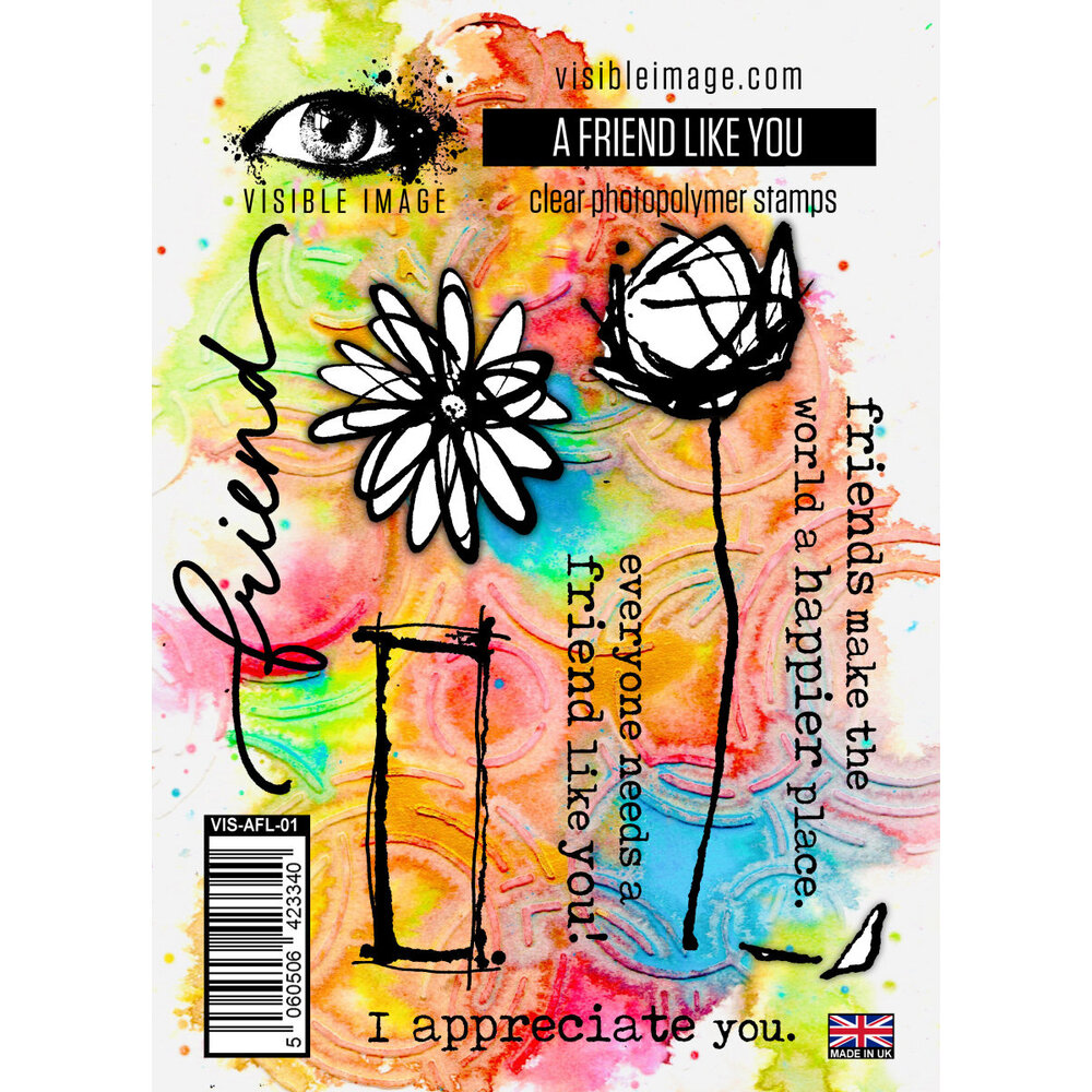 A Friend Like You A6 Stamp Set (VIS-AFL-01) - Craftlines B.V.