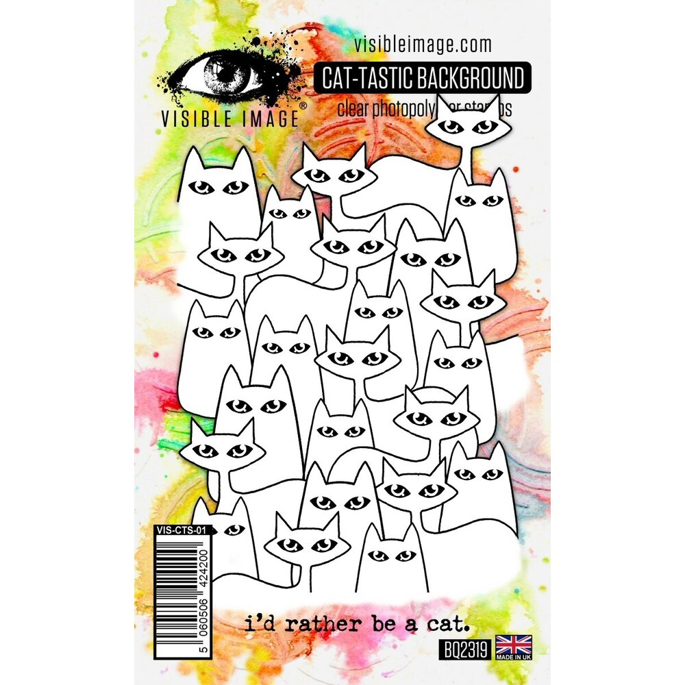 Cat-tastic Background A6 Stamp Set (VIS-CTS-01) - Craftlines B.V.