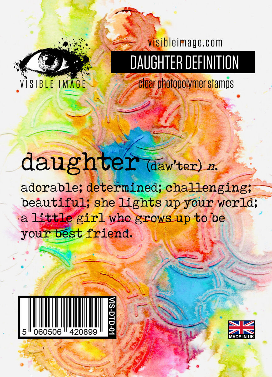 Daughter Definition A7 Stamp (VIS-DTD-01) - Craftlines B.V.