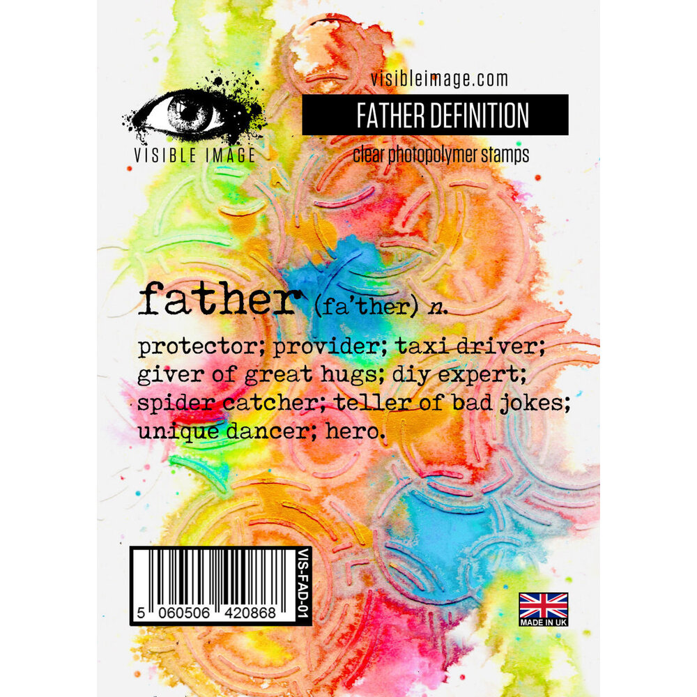 Father Definition A7 Stamp (VIS-FAD-01) - Craftlines B.V.