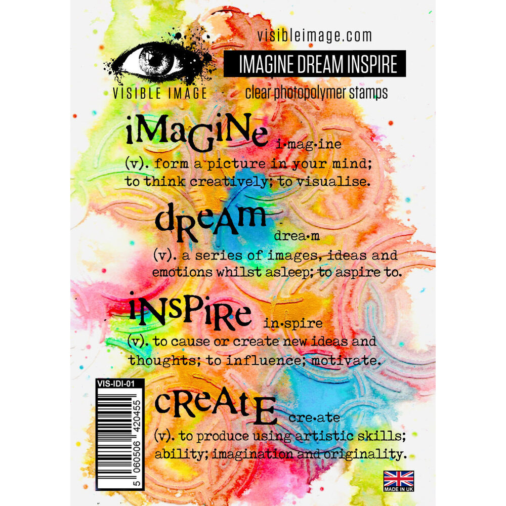 Imagine Dream Inspire A6 Stamp Set (VIS-IDI-01) - Craftlines B.V.