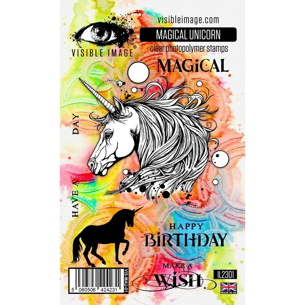 Magical Unicorn A6 Stamp Set (VIS-MAU-01) - Craftlines B.V.