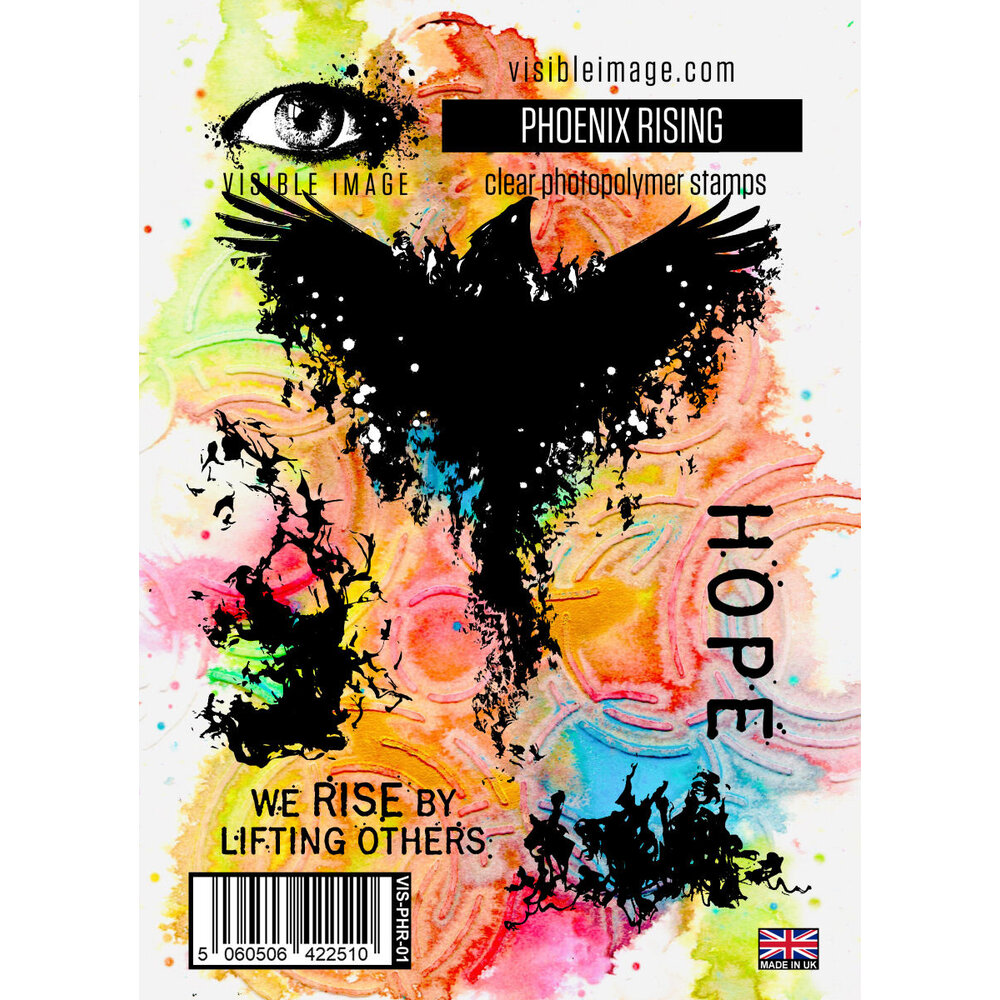 Phoenix Rising A6 Stamp Set (VIS-PHR-01) - Craftlines B.V.