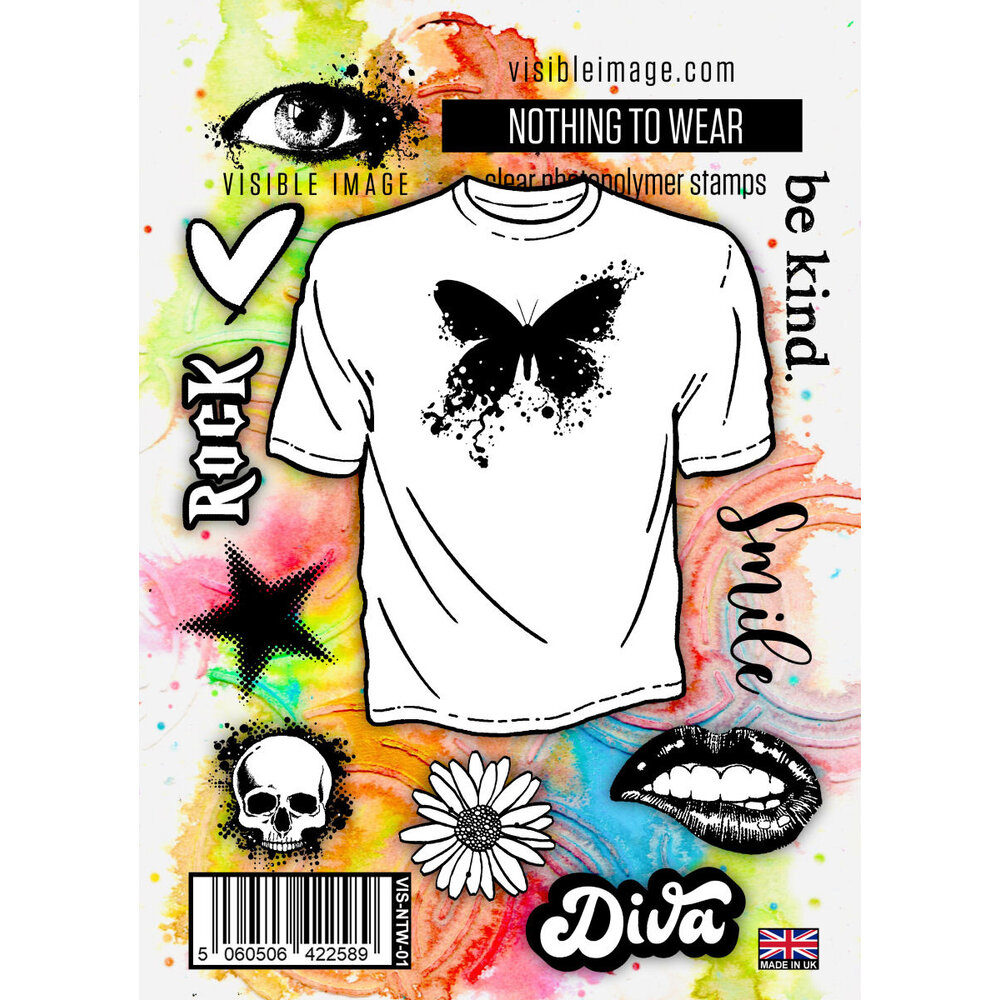 Nothing To Wear A6 Stamp Set (VIS-NTW-01) - Craftlines B.V.