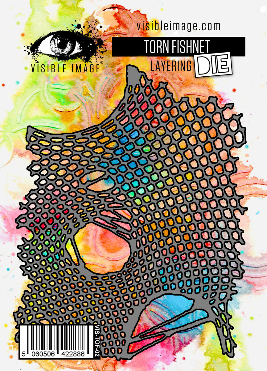 Torn Fishnet Layering Die (VIS-TOF-02) - Craftlines B.V.