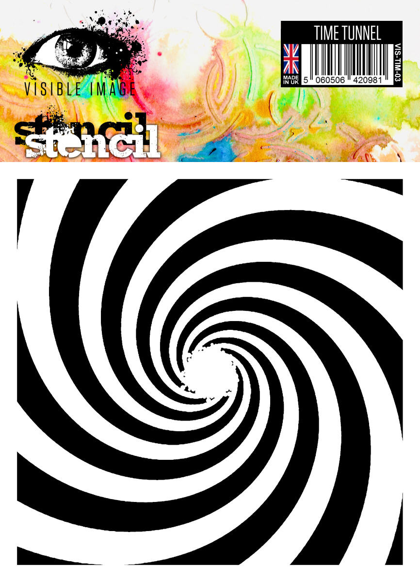 Time Tunnel 6x6 Inch Stencil (VIS-TIM-03) - Craftlines B.V.