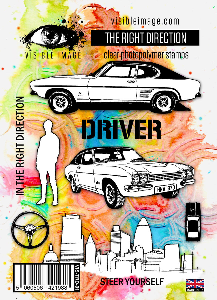 The Right Direction A6 Stamp Set (VIS-TRD-01) - Craftlines B.V.
