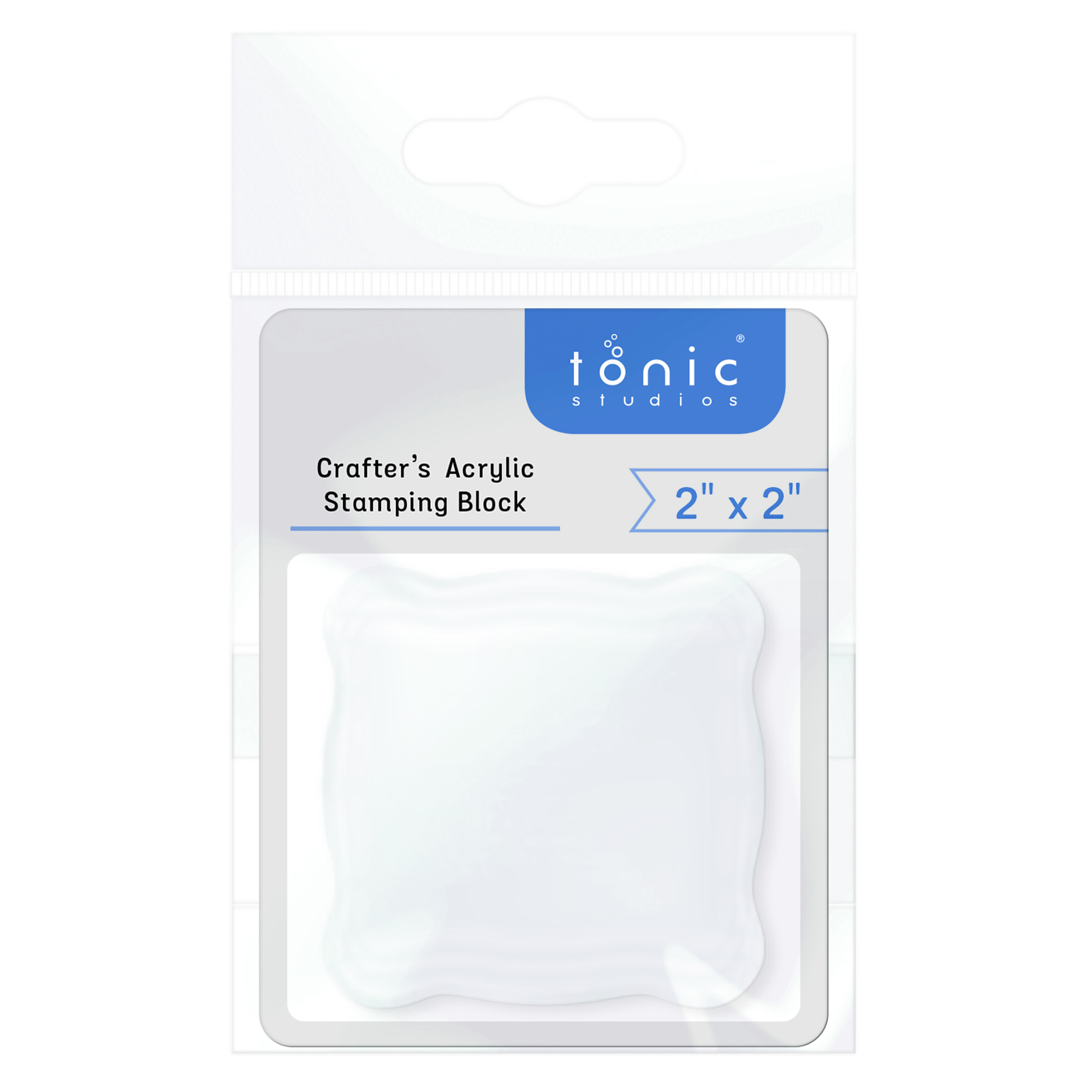 Crafters Acrylic Stamping Block - 2x2 Inch (5311e) - Craftlines B.V.