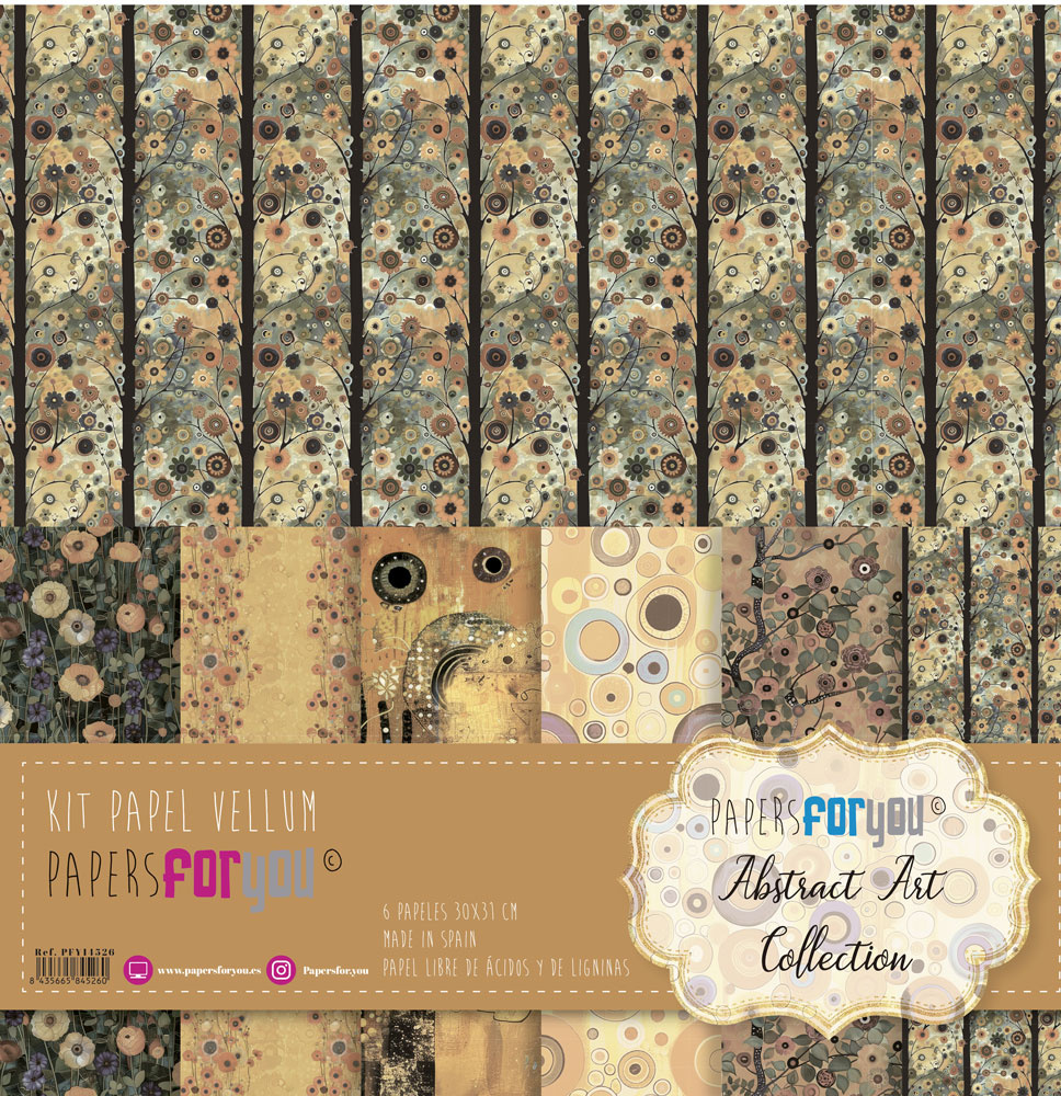 Abstract Art Kit Vellum Paper Pack (6pcs) (PFY-14526) - Craftlines B.V.