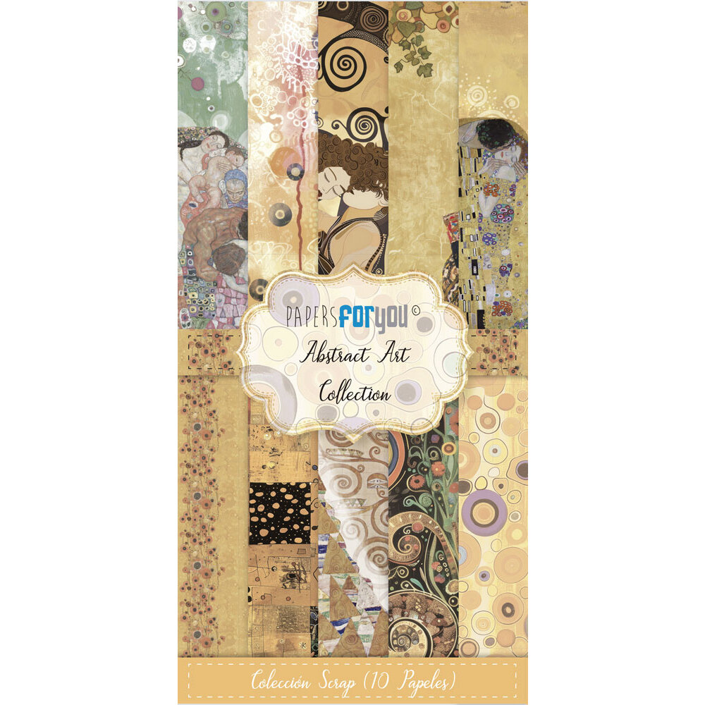 Abstract Art Slim Scrap Paper Pack (10pcs) (PFY-14562) - Craftlines B.V.
