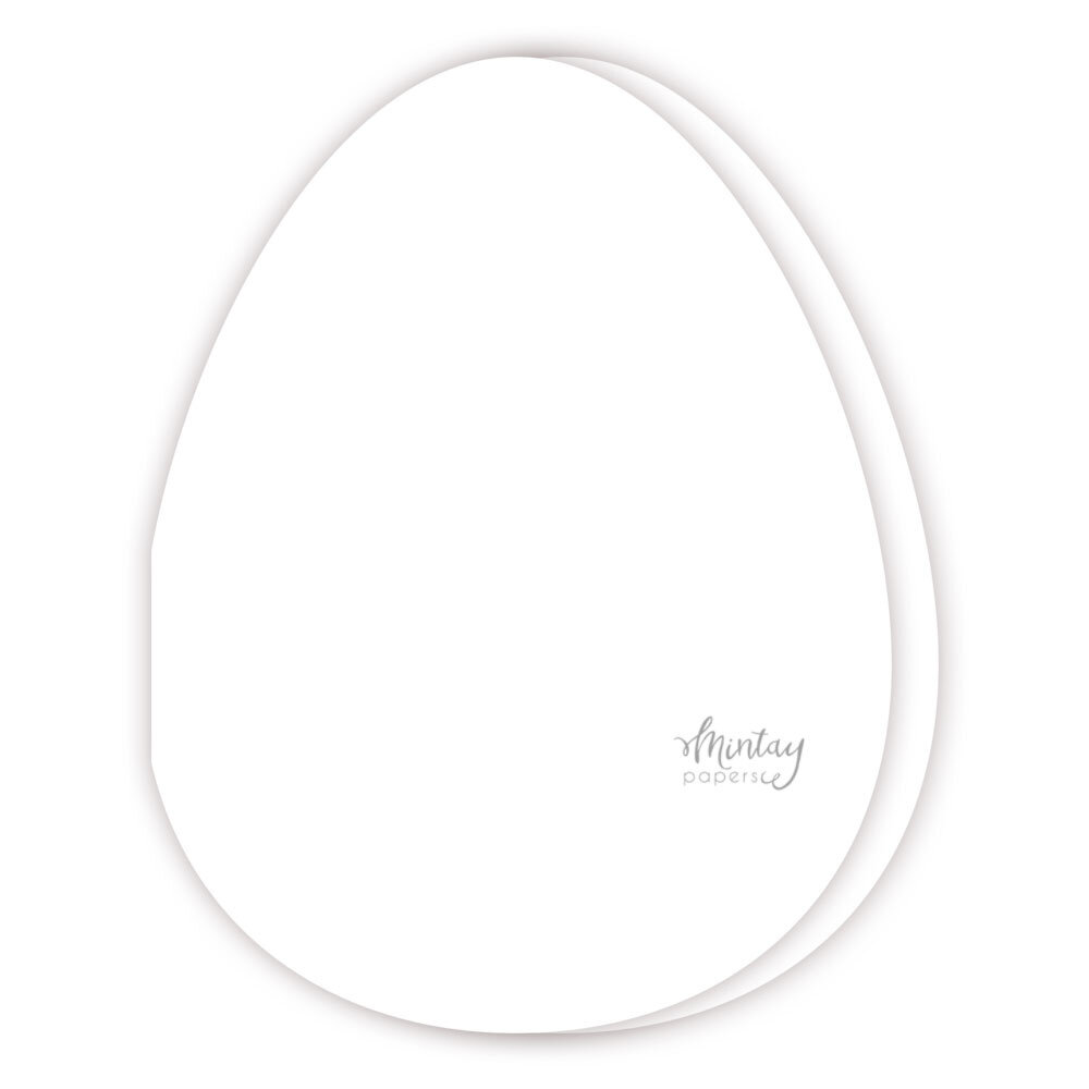Basic Easter Egg Card Base White (5pcs) (MT-BASIC-C23) - Craftlines B.V.