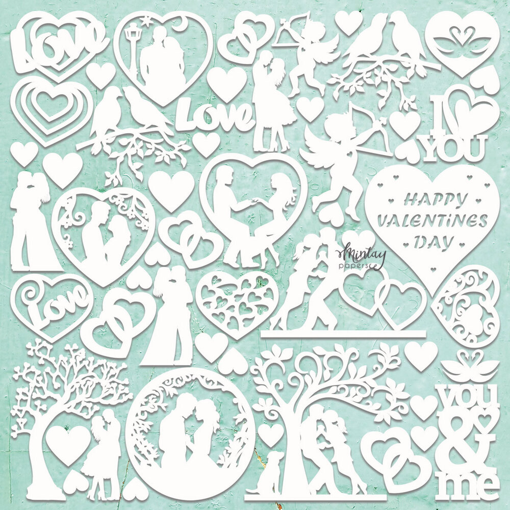 Chippies Decor 12x12 Inch Valentine's Day (MT-CHIP2-D101) - Craftlines B.V.