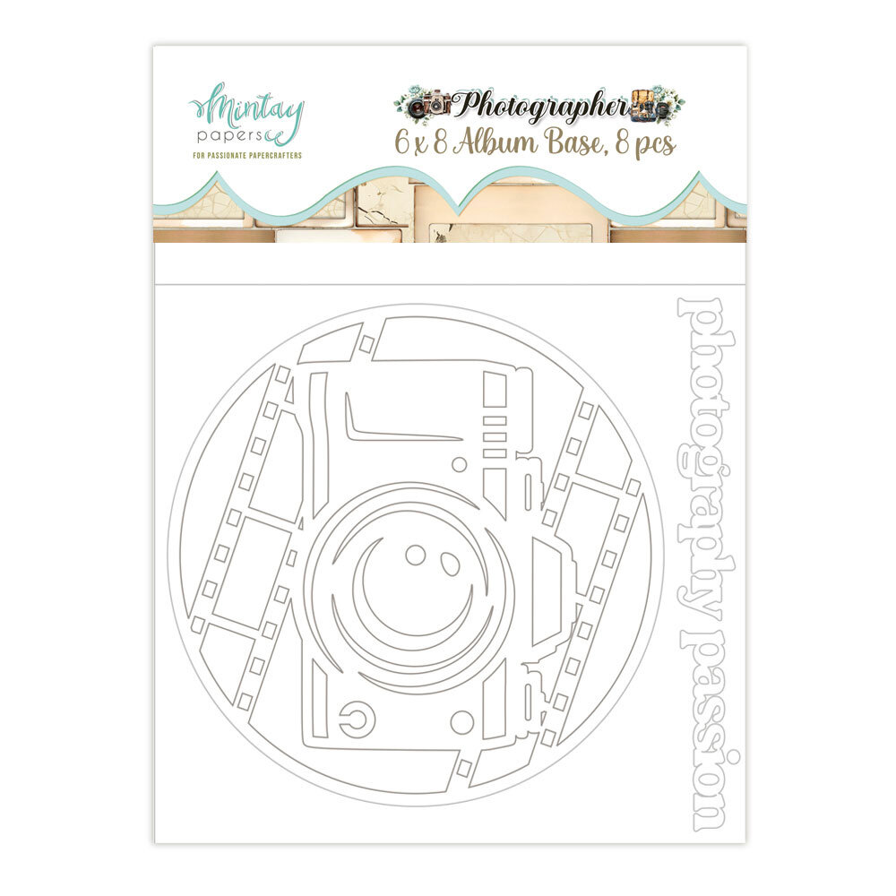 Photographer 6x8 Inch Album Base (8pcs) (MT-PHO-10) - Craftlines B.V.