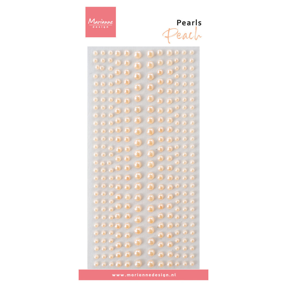 Decoration Pearls Peach (CA3204) - Craftlines B.V.
